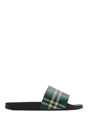 Burberry Burberry House Check Slides Leaf
