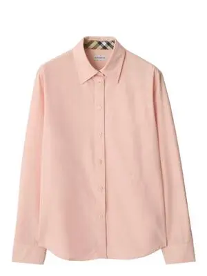 Burberry Burberry Regular Fit Cotton Poplin Shirt With Equestrian Knight Design Flora