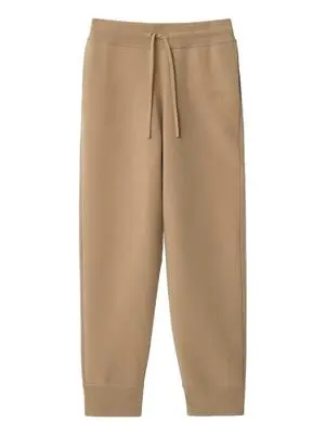 Burberry Burberry Cashmere Blend Jogging Pants With Equestrian Knight Design Beige