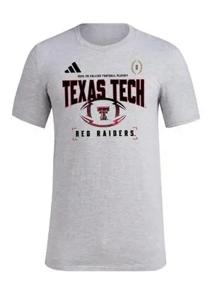 Adidas Texas Tech Raiders College Football Playoff Pregame T-shirt - Medium Grey Heather / Ncaa-txt-7tb