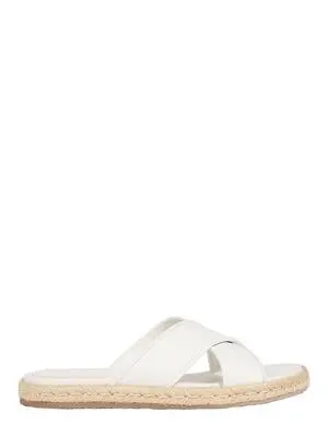 GIANVITO ROSSI Cesare Leather Espadrille Sandals