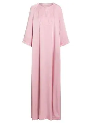 EMILIA WICKSTEAD Arles Embellished Satin Maxi Dress - Baby Pink