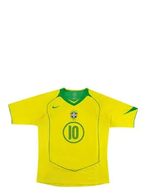 Nike Brazil 2004 T90 Reissue Jersey Ronaldinho 10 - Yellow