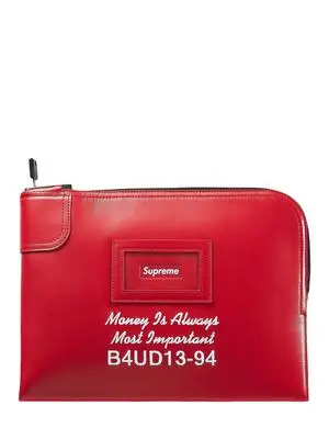 Supreme Leather Pouch - Red