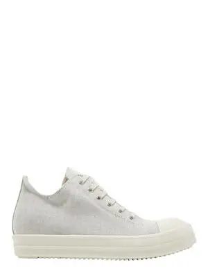 Rick Owens Edfu Canvas Low Sneakers - Grey
