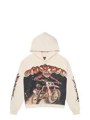 GODSPEED Motocross Graphic Hoodie - Cream