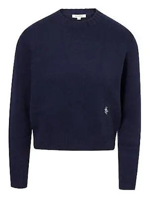 SPORTY & RICH Cashmere And Wool Jumper - Dark Navy