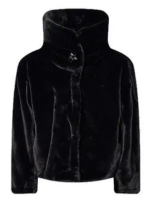 Perfect Moment Faux Fur Hooded Jacket - Black