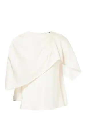 Simkhai Eliora Cape Woven Top - Cream