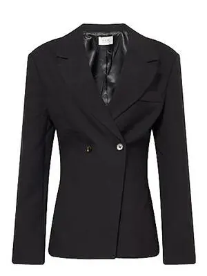 Dissh Cinch-waist Double-breasted Blazer - Black