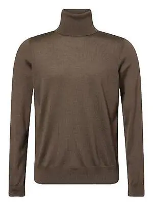 Dunhill Cashmere And Silk-blend Jumper - Tobacco