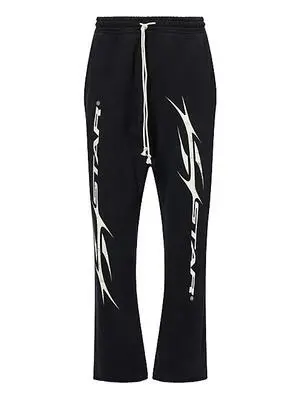 HELLSTAR Straight-leg Cotton-jersey Jogging Bottoms - Black