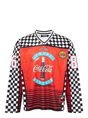 AWAKE NY X Coca Cola Hockey Long-sleeves Woven T-shirt - Red