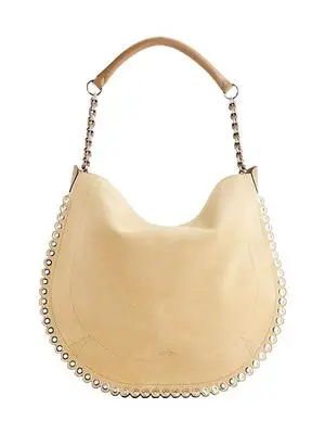 Isabel Marant Oskan Hobo Soft Suede Bag - Sand