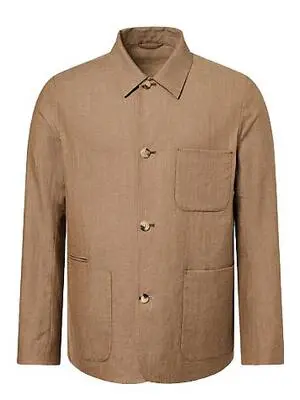 Paul Smith Wool And Linen-blend Chore Jacket - Beige