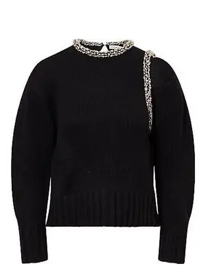Simkhai Embellished Wool-blend Jumper - Black
