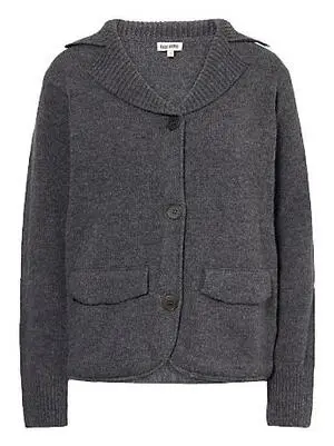 DJERF AVENUE Peak-lapel Wool Jacket - Grey