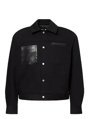 THE COUTURE CLUB Tailored Regular-fit Stretch-woven Jacket - Black