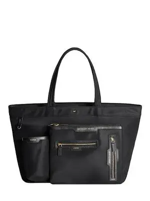 ANYA HINDMARCH E/w Multi Pocket Woven Tote Bag - Black