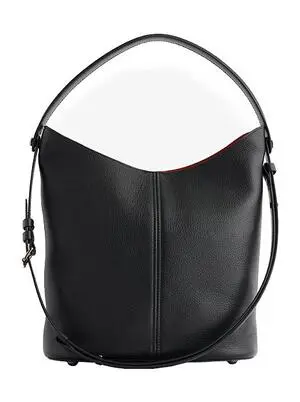 MAISON MARGIELA Leather Hobo Bag - Black/black/orange