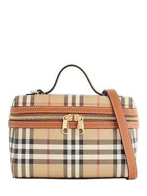 Burberry Vanity Cross Body Bag - Vntg Chk/briar Brown