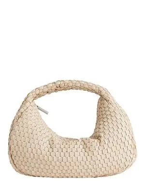 ST. AGNI Mini Bon Bon Leather Top-handle Bag - Cream