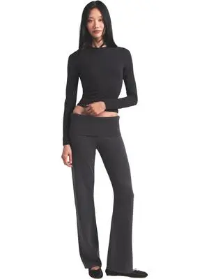 SKIMS Sweater Knits Foldover Pants - Ash