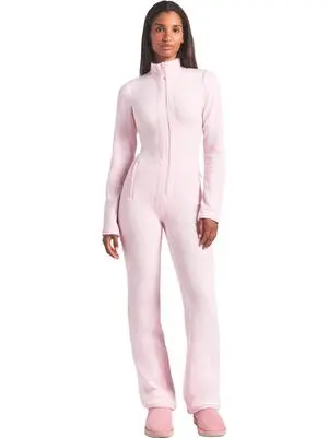 SKIMS Outdoor Fleece Catsuit Cherry Blossom