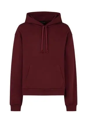 GIUSEPPE ZANOTTI Hooded Cotton Sweatshirt - Bordeaux