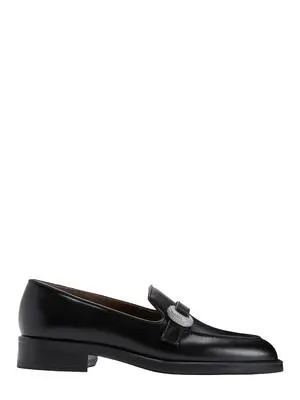 GIUSEPPE ZANOTTI Mylena Leather Loafers - Black