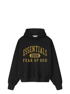 Fear Of God Essentials Classic Fleece Hoodie - Vintage Black