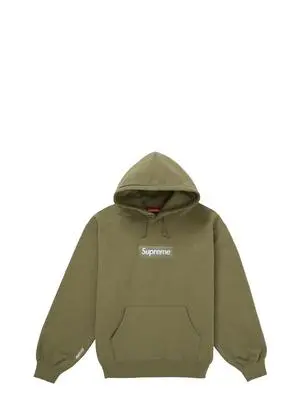 Supreme Box Logo Hoodie Fw25 - Light Olive