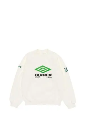 UMBRO X Hidden Ny International Crewneck Sweatshirt - Off/white