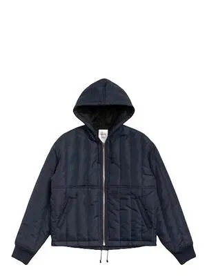 StÜssy Quilted Nylon Work Jacket - Navy Blue