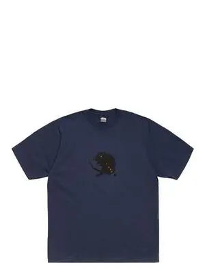 StÜssy Long Range Tee Shirt - Navy Blue