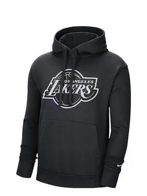 Nike Nba Los Angeles Lakers Essential Fleece Hoodie - Black/white
