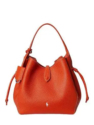 Polo Ralph Lauren Polo Play Leather Shoulder Bag - Orange