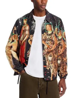 PLEASURES Printed Snap Front Jacket - Multi