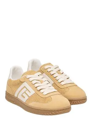 Balmain Swan Trainers Beige