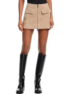 Blanknyc Leather Mini Skirt - Latte Frappe