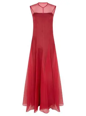 EMILIA WICKSTEAD Cassiopeia Silk Organza Dress - Red
