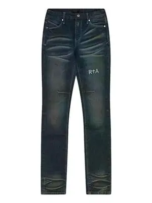 RtA Bryant Distressed Skinny Jeans - Blue