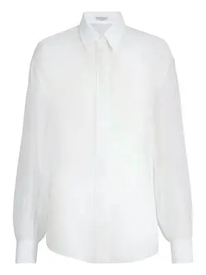 BRUNELLO CUCINELLI Monili-Detail Silk Shirt