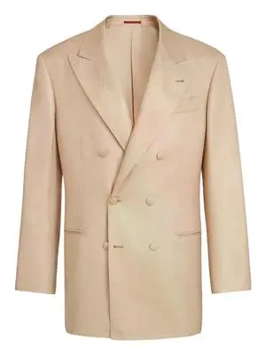 Brunello Cucinelli Peaked-lapels Double-breasted Blazer - Neutrals