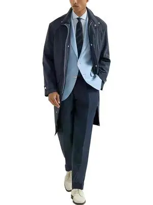Brunello Cucinelli Pleated Trousers Blue