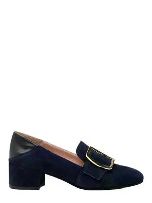 Bally Belted Almond-toe Pumps - Blue