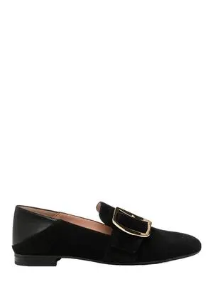 Bally Buckle Strap Loafers - Black