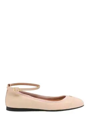 Bally Ysla Ankle-strap Ballerina Flats - Neutrals