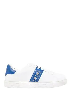 Versace Studded Low Top Sneakers - White