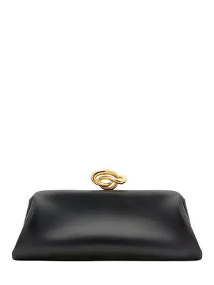 Oscar De La Renta Knot Clasp Bag - Black